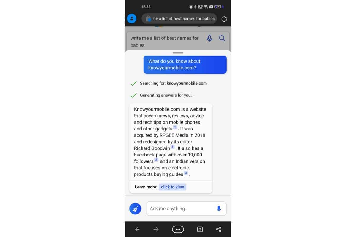 Microsoft Brings Its Bing AI Chat To Mobile Via Bing App, Edge Browser ... Microsoft Brings Its Bing AI Chat To Mobile Via Bing App, Edge Browser ...